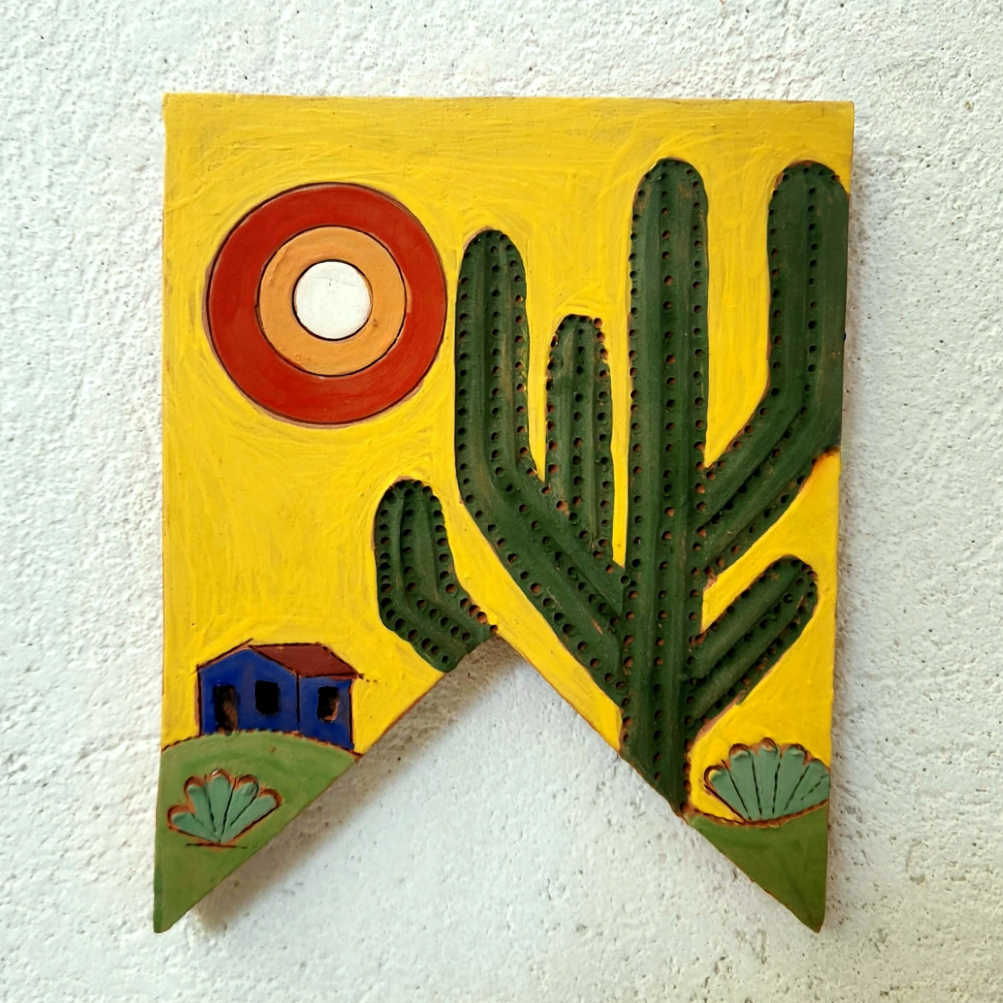 Bandeirola de Cerâmica Jan Araújo - Sol do Sertão - Imaterial ...