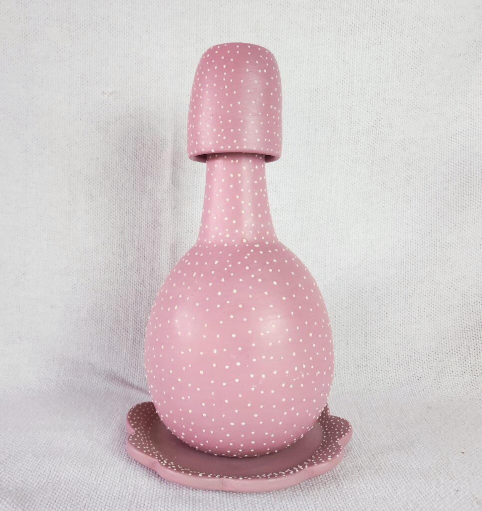 Moringa de Cerâmica Jequitinhonha com Bolinhas - Rosa - Imaterial ...